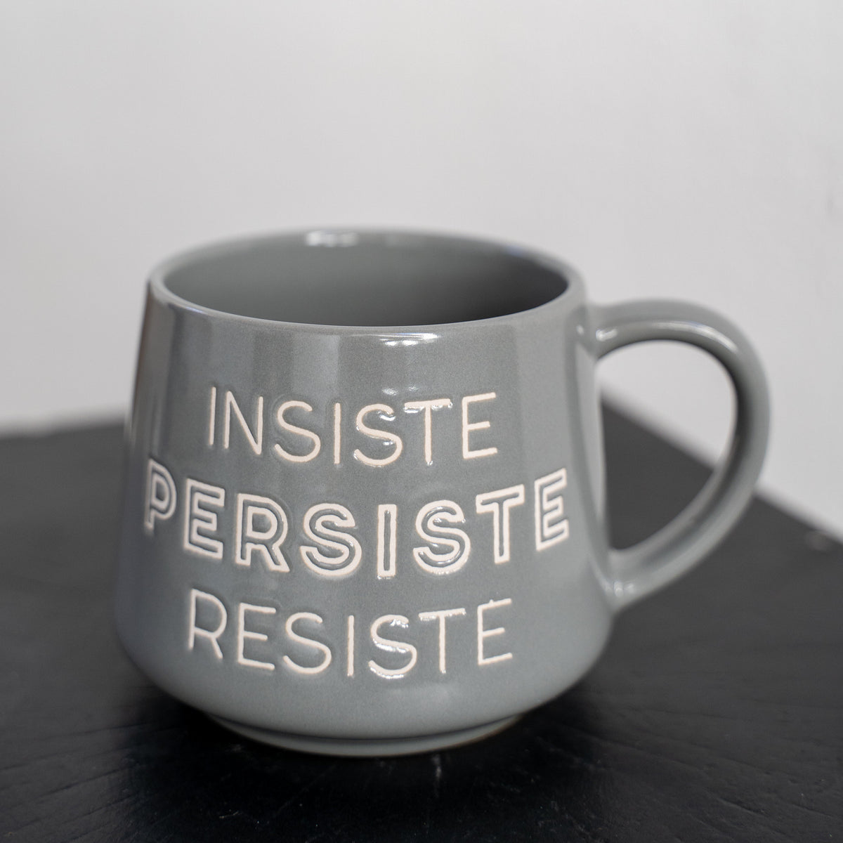 Taza: Insiste Persiste Resiste - Gris – Tilde & Co.